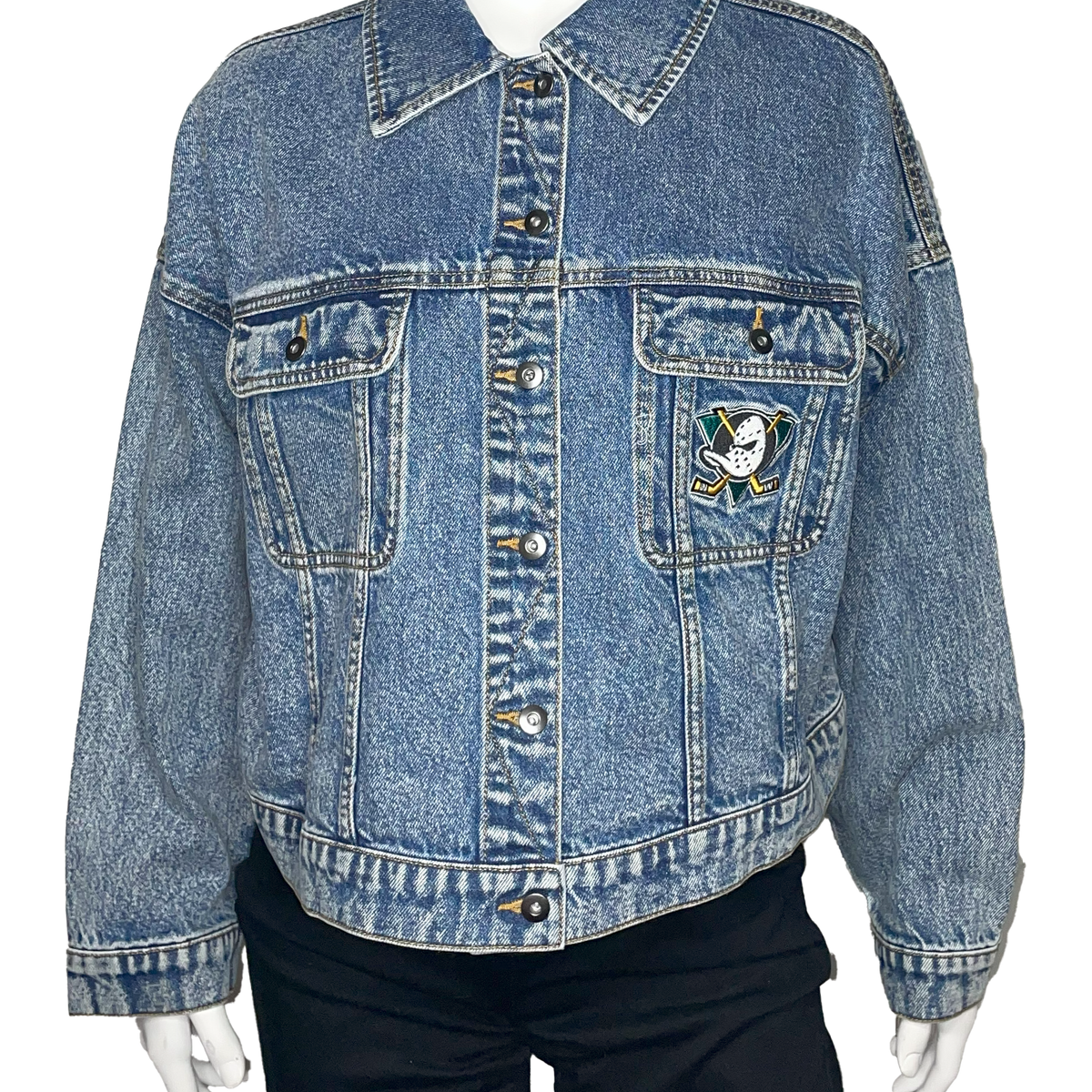 Womens Mighty Ducks Denim Jacket – Anaheim Team Store